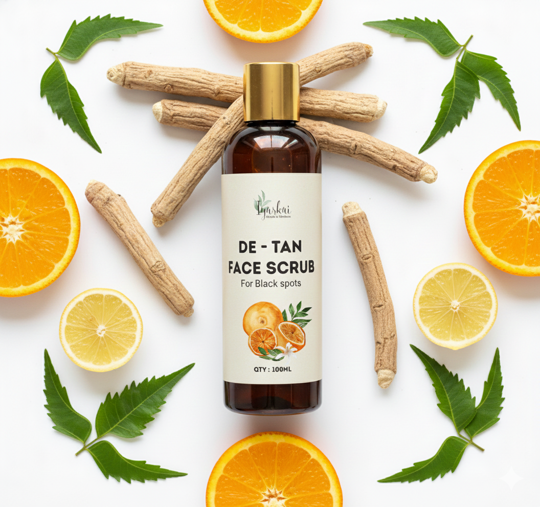 DE-TAN FACE SCRUB – Iyarkai Health & Wellness